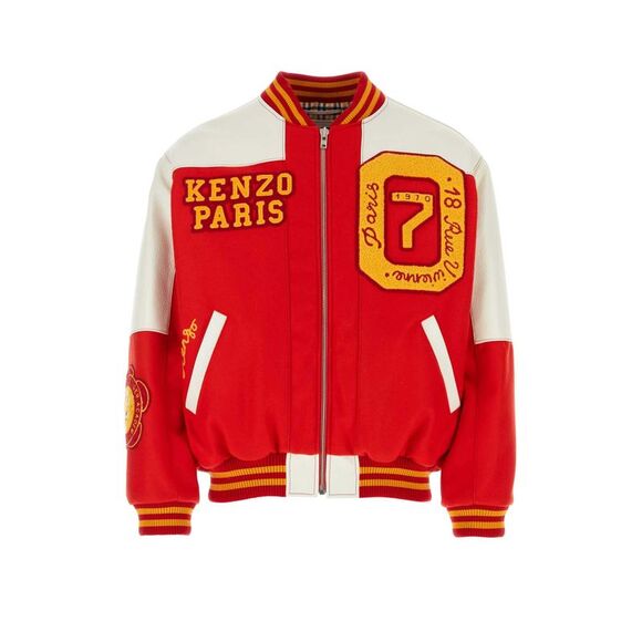Kenzo | Jackets & Coats | Kenzo Twotone Wool Blend Padded Bomber Jacket ...